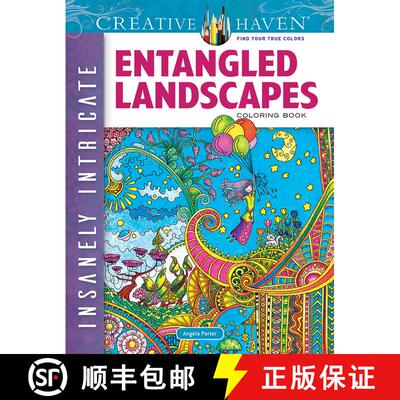 预订 Creative Haven Insanely Intricate Entangled Landscapes Coloring Book [9780486806983]