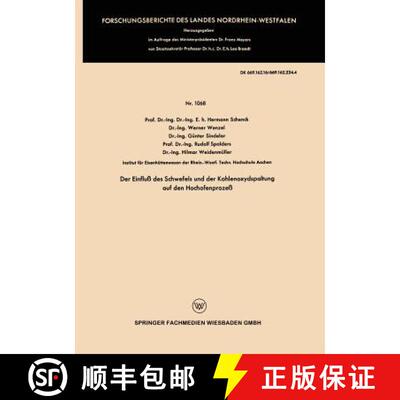 【3-4周达】Der Einfluß des Schwefels und der Kohlenoxydspaltung auf den Hochofenprozeß [9783663033806]