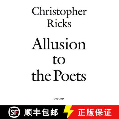 【3-4周达】Allusion to the Poets [9780199269150]