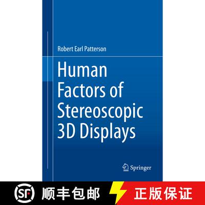 【3-4周达】精装 Human Factors of Stereoscopic 3D Displays [9781447166504]