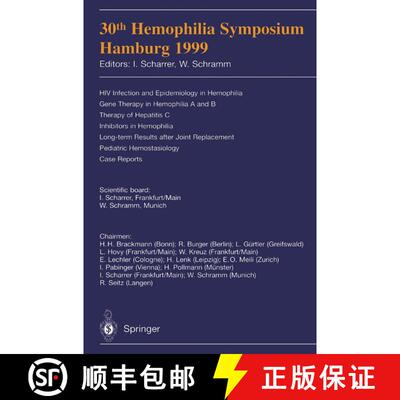 【3-4周达】30th Hemophilia Symposium Hamburg 1999: HIV Infection and Epidemiology in Hemophilia; Gene... [9783540676775]