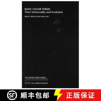 【3-4周达】Basic Color Terms – Their Universality and Evolution [9781575861623]