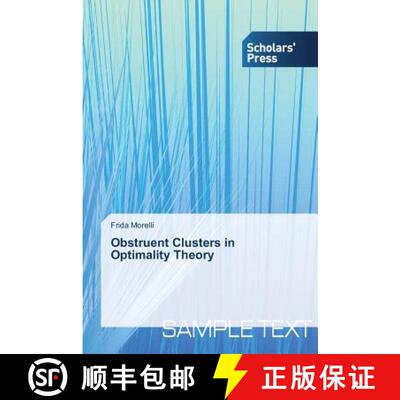 预订 Obstruent Clusters in Optimality Theory [9783639708813]