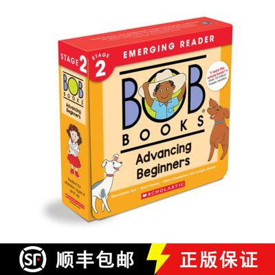 【3-4周达】Bob Books - Advancing Beginners Box Set of 12 Paperbacks Decodable Phonics Books, Ages 4 a... [9780439845021]