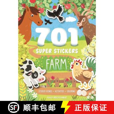【3-4周达】701 Super Stickers Farm: Fully Recyclable with Sticker Scenes, Coloring, and Activity Pages [9781805854357]