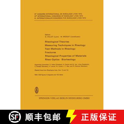 【3-4周达】Rheological Theories · Measuring Techniques in Rheology Test Methods in Rheology · Fract... [9783798504240]
