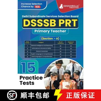 【3-4周达】DSSSB PRT - Primary Teacher Book 2023 (Section A) - General Awareness, Reasoning, Arithmet... [9789390239757]