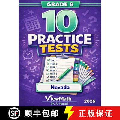 【3-4周达】10 Nevada SBAC Grade 8 Math Practice Tests: The Ultimate Test Prep Collection with Answer ... [9798895992333]