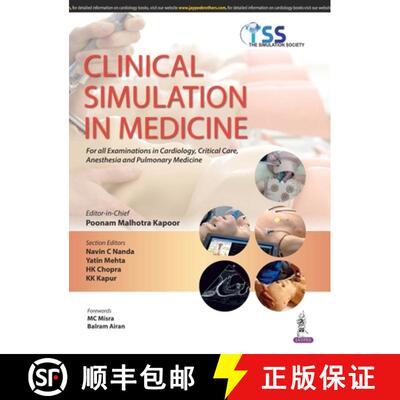 【3-4周达】精装 Clinical Simulation in Medicine for All Examinations in Cardiology, Critical Care, An... [9789351525639]