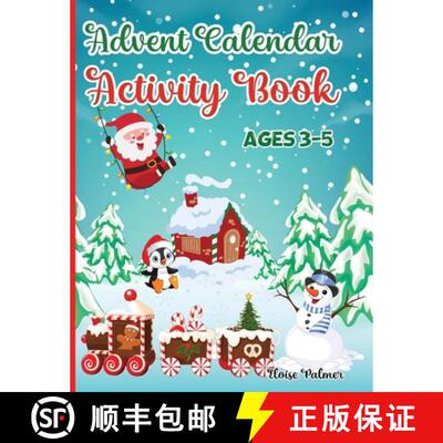 【3-4周达】Advent Calendar Activity Book for Kids Ages 3-5: Workbook Countdown to Christmas for Child... [9781804006085]