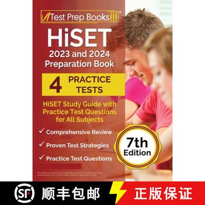 【3-4周达】HiSET 2023 and 2024 Preparation Book: HiSET Study Guide with Practice Test Questions for A... [9781637753354]