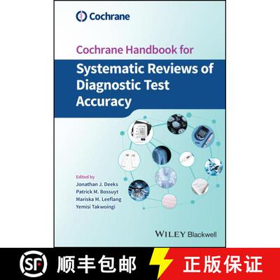 【3-4周达】精装 Cochrane Handbook for Systematic Reviews of  Diagnostic Test Accuracy [9781119756163]