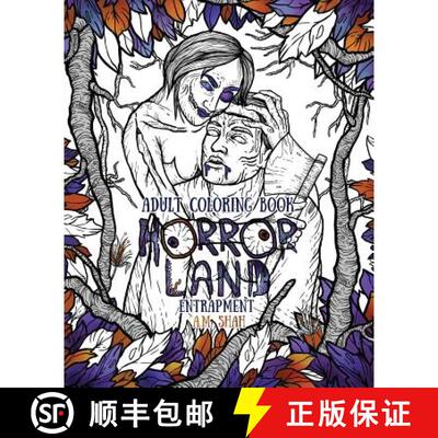【3-4周达】Adult Coloring Book Horror Land: Entrapment (Book 4) [9781943684755]