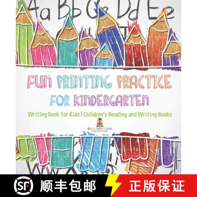 【3-4周达】精装 Fun Printing Practice for Kindergarten : Writing Book for Kids | Children's Reading a... [9798869419682]