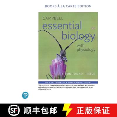 【3-4周达】Campbell Essential Biology with Physiology, Books a la Carte Edition [9780134779010]