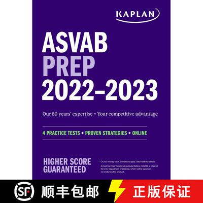 【3-4周达】ASVAB Prep 2022–2023: 4 Practice Tests + Proven Strategies + Online [9781506277776]