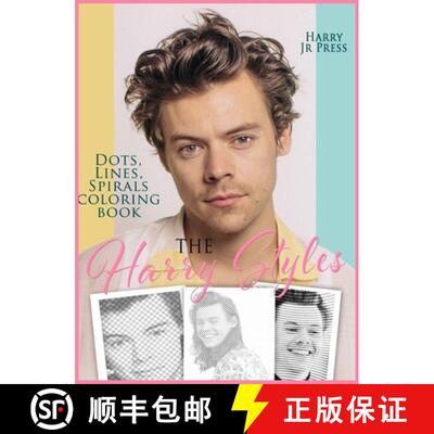 【3-4周达】精装 The Harry Styles  Dots Lines Spirals Coloring Book: The Coloring Book for All Fans of... [9781914128660]