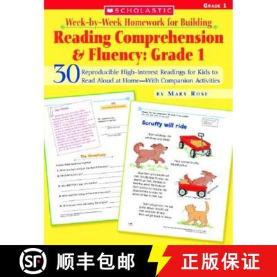 【3-4周达】Week-By-Week Homework for Building Reading Comprehension & Fluency: Grade 1: 30 Reproducib... [9780439616560]
