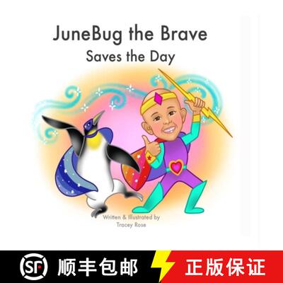 【3-4周达】精装 JuneBug the Brave: Saves the Day [9780557946716]