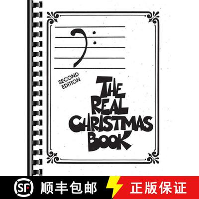 【3-4周达】The Real Christmas Book Bass Clef Fake Book Holiday Sheet Music Songbook for Trombone, Bas... [9781423482611]