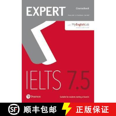 【3-4周达】Expert IELTS 7.5 Coursebook with Online Audio and MyEnglishLab Pin Pack: - Expert IELTS 7.... [9781292134840]