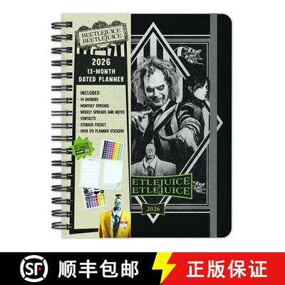 【3-4周达】精装 2026 Beetlejuice Beetlejuice 13-Month Weekly Planner [9798886639643]