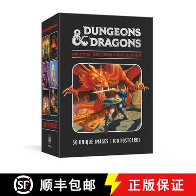 【3-4周达】Dungeons & Dragons 100 Postcards: Archival Art from Every Edition: 100 Postcards [9781984824622]