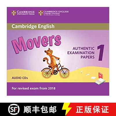 【3-4周达】【CD】Cambridge English Movers 1 for Revised Exam from 2018 Audio CDs (2): Authentic Exami... [9781316635988]