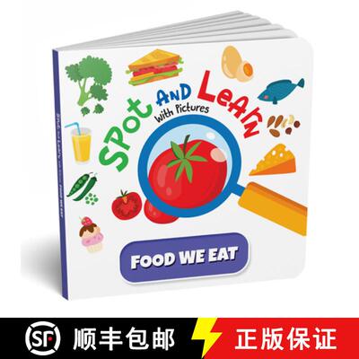 【3-4周达】Spot and Learn with Pictures: Food We Eat: A Fun & Interactive Board Book to Develop Obser... [9789815127522]