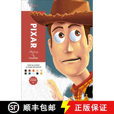 【3-4周达】Disney Mystery Coloring: Pixar: A Color by Number Book [9798217298129]