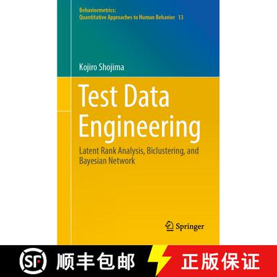 【3-4周达】精装 Test Data Engineering : Latent Rank Analysis, Biclustering, and Bayesian Network [9789811699856]