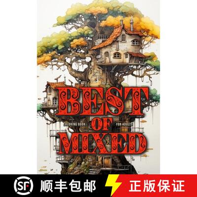 【3-4周达】Best of Mixed Coloring Book for Adults: Mixed Coloring Book for Adults Grayscale Best of J... [9783758433009]