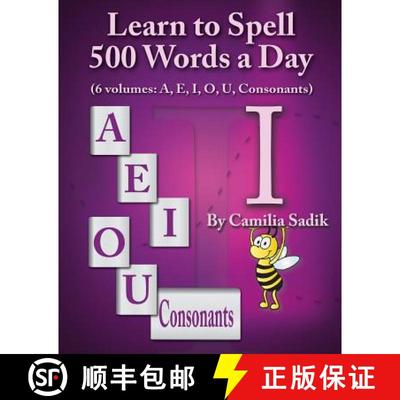 【3-4周达】Learn to Spell 500 Words a Day: The Vowel I (vol. 3) [9780982614693]