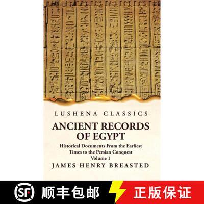 【3-4周达】Ancient Records of Egypt Historical Documents From the Earliest Times to the Persian Conqu... [9781639236428]