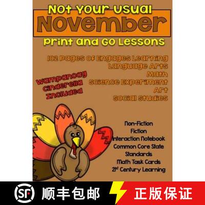 【3-4周达】Not Your Usual November Print and Go Lessons [9780692564615]