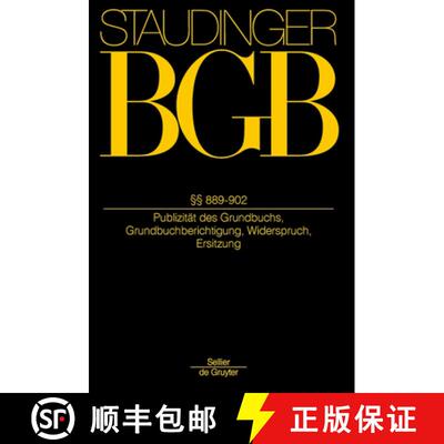 【3-4周达】精装 §§ 889-902: (Öffentlicher Glaube Des Grundbuchs, Grundbuchberichtigung, Widerspruc... [9783805912891]