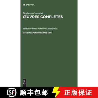 【3-4周达】精装 OEuvres completes, III, Correspondance 1795-1799 [9783484504530]