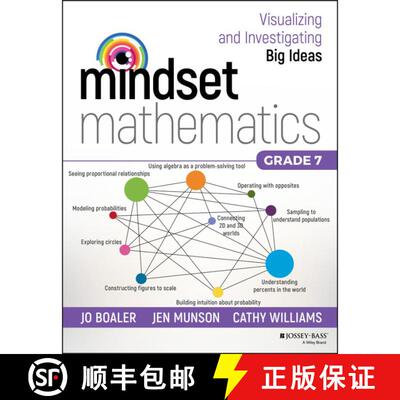 【3-4周达】Mindset Mathematics: Visualizing And Investigating Big Ideas, Grade 7 [Wiley教育学] [9781119357919]