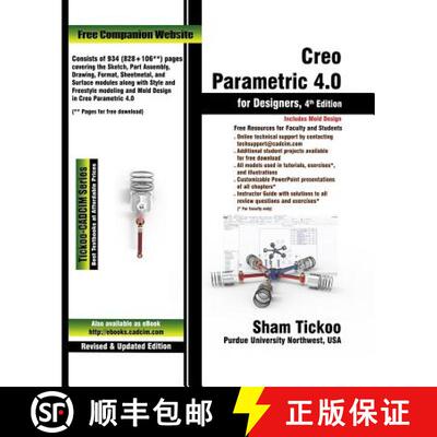 【3-4周达】Creo Parametric 4.0 for Designers [9781942689799]
