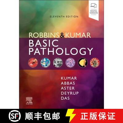 现货 精装 罗宾斯基础病理学 Robbins & Kumar Basic Pathology [9780323790185]