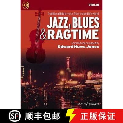 【3-4周达】Jazz, Blues, and Ragtime - Traditional Fiddle Music from Around the World Violin Part Book... [9781784547059]
