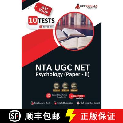 【3-4周达】NTA UGC NET/JRF Psychology Book 2023 - Concerned Subject : Paper II (English Edition) - 10... [9789390257096]