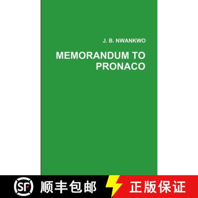 【3-4周达】Memorandum to Pronaco [9781906914240]