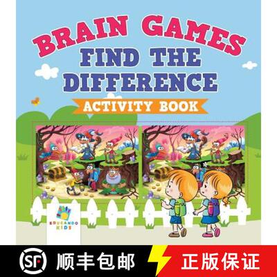 【3-4周达】Brain Games Find the Difference Activity Book [9781645216421]