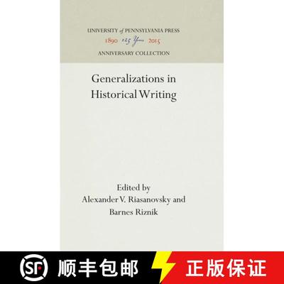 【3-4周达】Generalizations in Historical Writing [9781512813555]