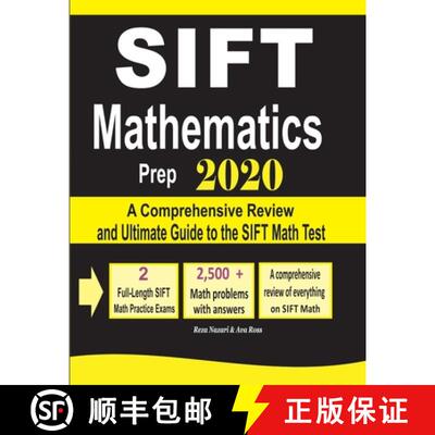【3-4周达】SIFT Mathematics Prep 2020: A Comprehensive Review and Ultimate Guide to the SIFT Math Test [9781646124800]