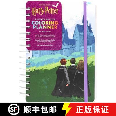 【3-4周达】Harry Potter 12-Month Undated Coloring Planner [9781667210605]