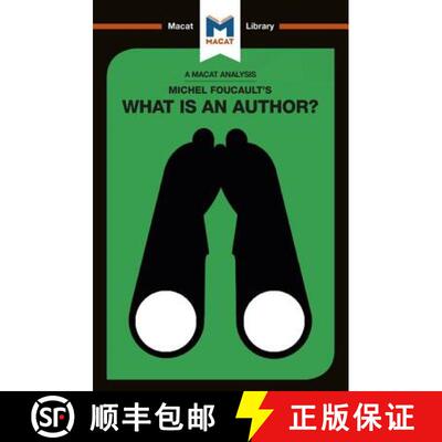 【3-4周达】An Analysis of Michel Foucault's What is an Author? [9781912453085]