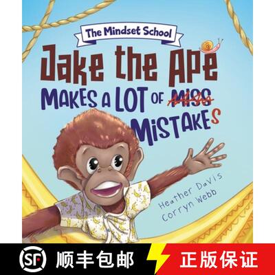 【3-4周达】Jake the Ape Makes a lot of Mistakes!: A Growth Mindset Book for Kids [9781736309872]