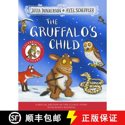 预订 The Gruffalo's Child 20th Anniversary Edition : with a shiny blue foil cover and fun activities ... [9781035037247]
